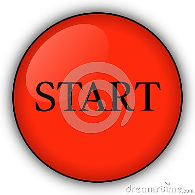 Red Start Button Stock Image - Image: 6671291