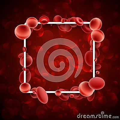 Red Streaming Blood Cells Background. Cartoon Vector | CartoonDealer ...