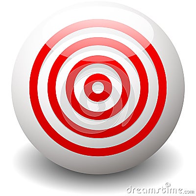 Red Target, Bullseye, Accuracy, Precision Icon - Concentric Circles ...