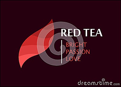Red Tea, Leaf Of Carcade Hibiscus. Vector Logo Design | CartoonDealer ...