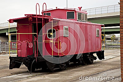 Red Train Caboose Royalty Free Stock Photos - Image: 12790988