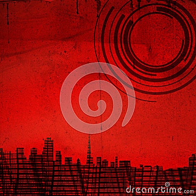 Red Urban Background Royalty Free Stock Photos - Image: 19029848