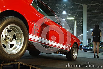 Red-white Tuning Car Editorial Photography - Image: 13526922