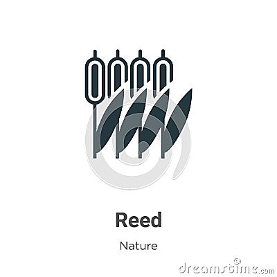 Reed Vector Icon On White Background. Flat Vector Reed Icon Symbol Sign ...