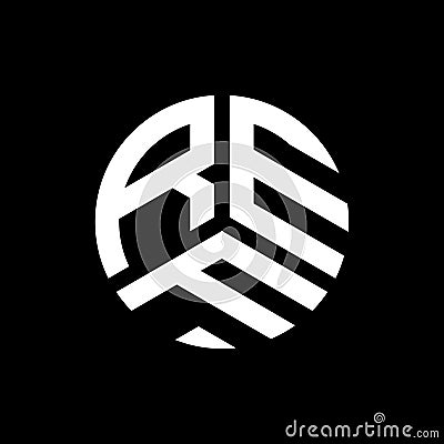 REF Letter Logo Design On Black Background. REF Creative Initials ...