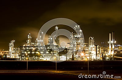 Refinery at night 7 stock photo. Image of factory, environmental - 2574736