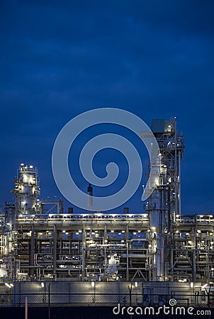 Refinery at night 7 stock photo. Image of factory, environmental - 2574736