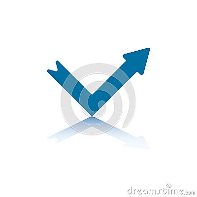 Reflect Arrow Stock Images - Image: 6275024