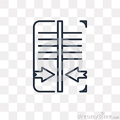 Reflect Vector Icon Isolated On Transparent Background, Linear R ...