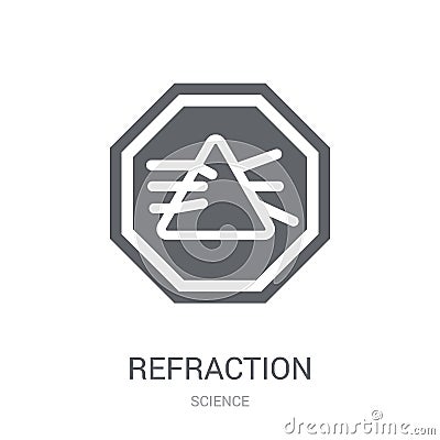 Refraction Icon. Trendy Refraction Logo Concept On White Background ...