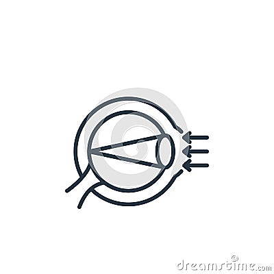 Refraction Vector Icon. Refraction Editable Stroke. Refraction Linear ...