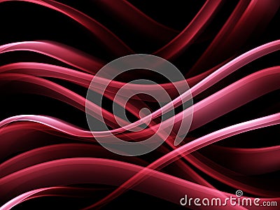 Refractive Wave Of Light. Red Light Refraction Background Royalty-Free ...