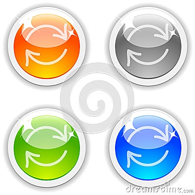 Refresh Buttons. Cartoon Vector | CartoonDealer.com #9166435