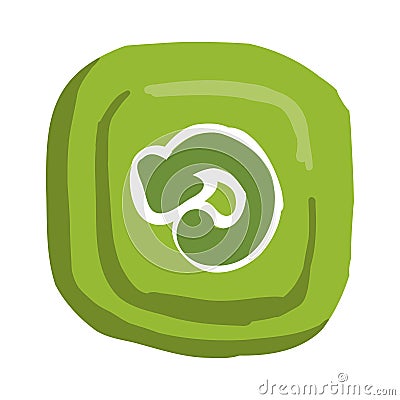 Refresh Or Restart Button In Cartoon Doodle Style, Mobile App Asset ...