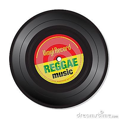 Reggae Music Vinyl Record Stock Vector - Image: 41833970
