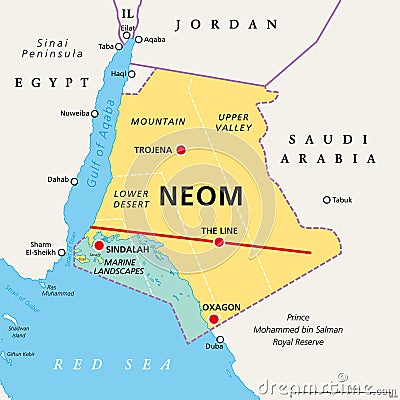 Regions And Places Of NEOM, Planned Smart City In Saudi Arabia ...