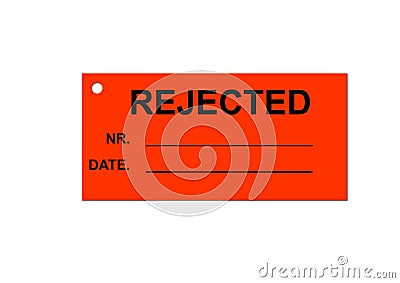 Rejected Label Stock Images - Image: 8979644