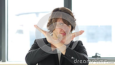 Rejecting, Disliking Gesture by Businessman Stock Video - Video of ...