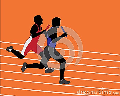 Relay Race Vector Stock Photo | CartoonDealer.com #6583950