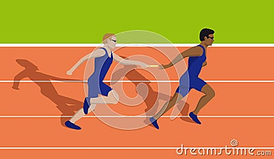 Relay Runners Stock Photo - Image: 5401590