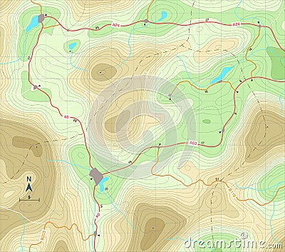 Relief Map Vector Illustration | CartoonDealer.com #22034234