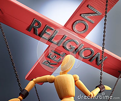 Religion Control, Power, Authority And Manipulation Symbolized By ...