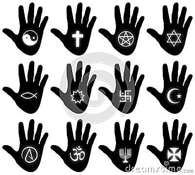 Religious Hand Symbols Royalty Free Stock Photography - Image: 38064987