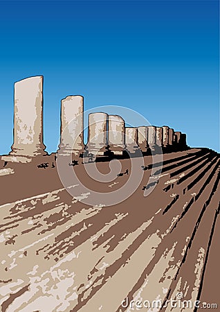 Remains Of A Temple (vector) | CartoonDealer.com #11086787