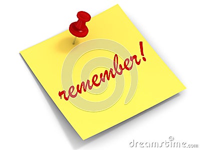 Remember Note Stock Photography - Image: 26630202