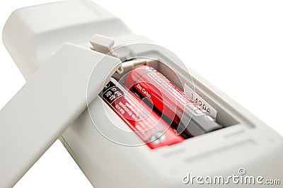 Remote Control Battery Compartment Royalty Free Stock Photo - Image ...