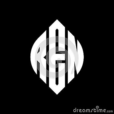 REN Circle Letter Logo Design With Circle And Ellipse Shape. REN ...