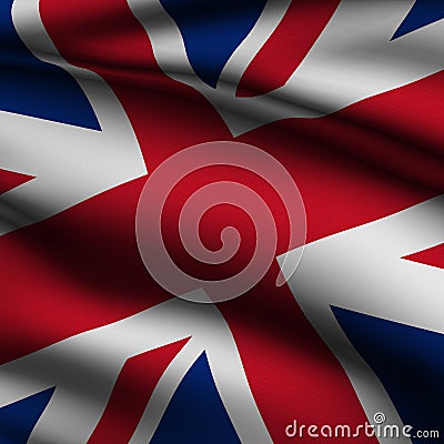 Rendered British Square Flag Royalty-Free Stock Image | CartoonDealer ...