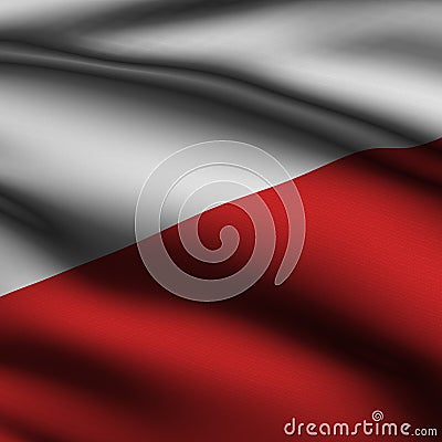 Rendered Polish Square Flag Royalty-Free Stock Photography ...