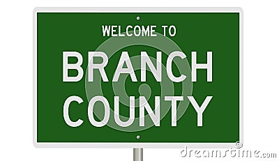 Road Sign For Branch County Royalty-Free Stock Image | CartoonDealer ...