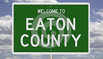 Road Sign For Eaton County Stock Photo | CartoonDealer.com #165986452