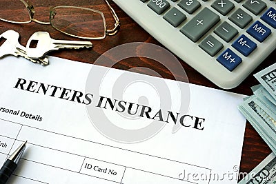 Renters Insurance Form. Stock Photo - Image: 61518257