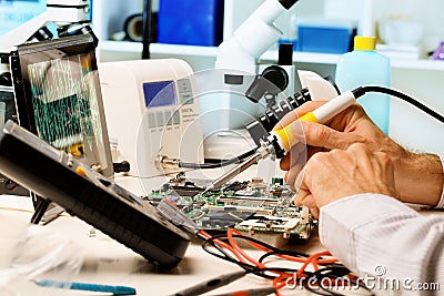 Repair Circuit Boards Royalty Free Stock Photo - Image: 25772955