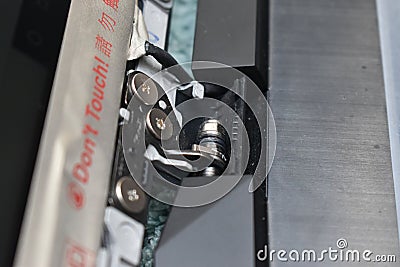 Repairing Gaming Laptop And Hinge Of Laptop Screen Royalty-Free Stock ...