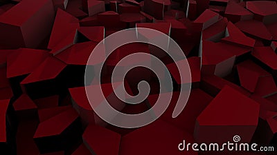 Animation of Red Surface Fracture Stock Footage - Video of crack ...