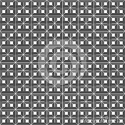 Repeating Monochrome Symmetrical Square Pattern Stock Photo ...