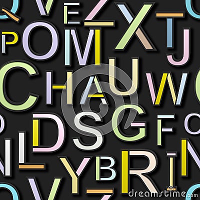 Repeating Texture With White 3d Letters Royalty-Free Stock Photo ...