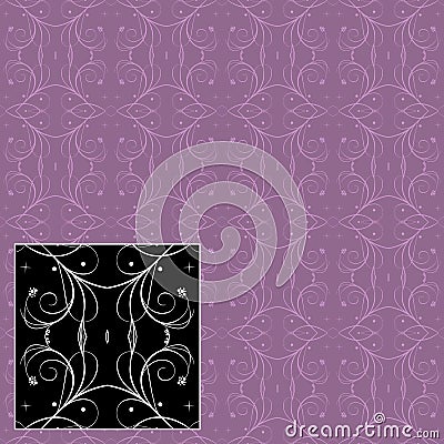Repetitive Wallpaper Texture Vector Illustration | CartoonDealer.com ...