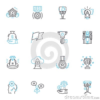 Research Methodology Linear Icons Set. Sampling, Survey, Quantitative ...
