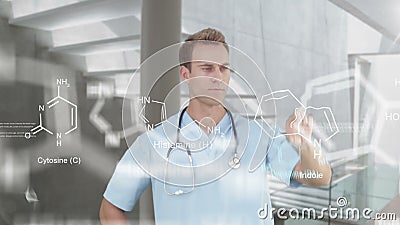 Researcher Using Technology Stock Footage - Video of analysis ...