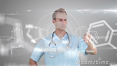 Researcher Using Technology Stock Footage - Video of analysis ...