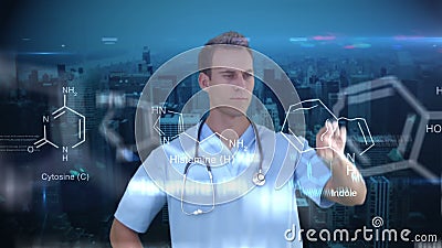 Researcher Using Technology Stock Footage - Video of analysis ...