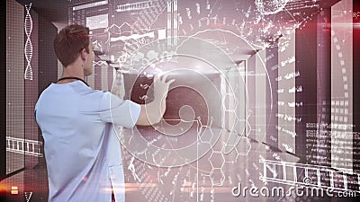 Researcher Using Technology Stock Footage - Video of analysis ...