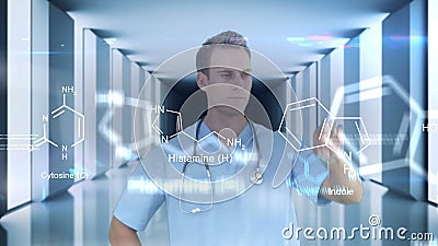 Researcher Using Technology Stock Footage - Video of analysis ...