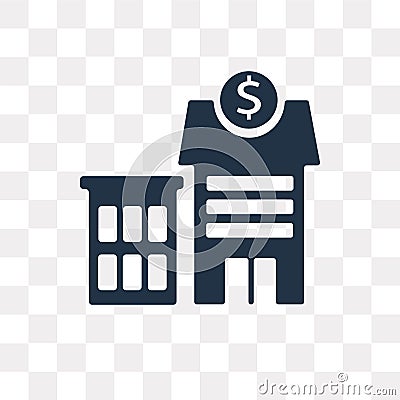 Reserve Bank Vector Icon Isolated On Transparent Background, Res ...