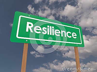Resilience On Green Sign Board Royalty Free Stock Images - Image: 25991509